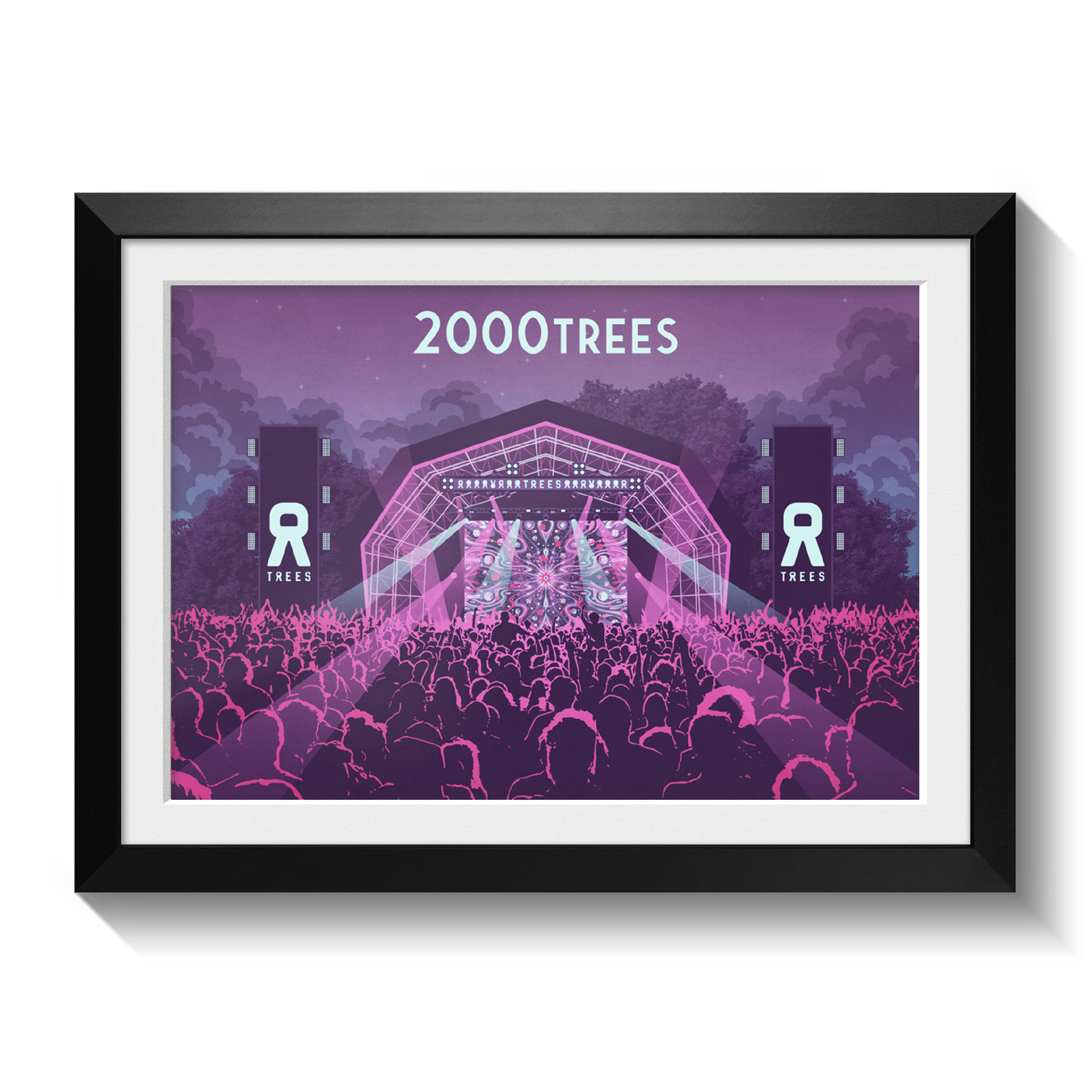 2000 Trees Music Festival Travel Poster – Bucket List Prints