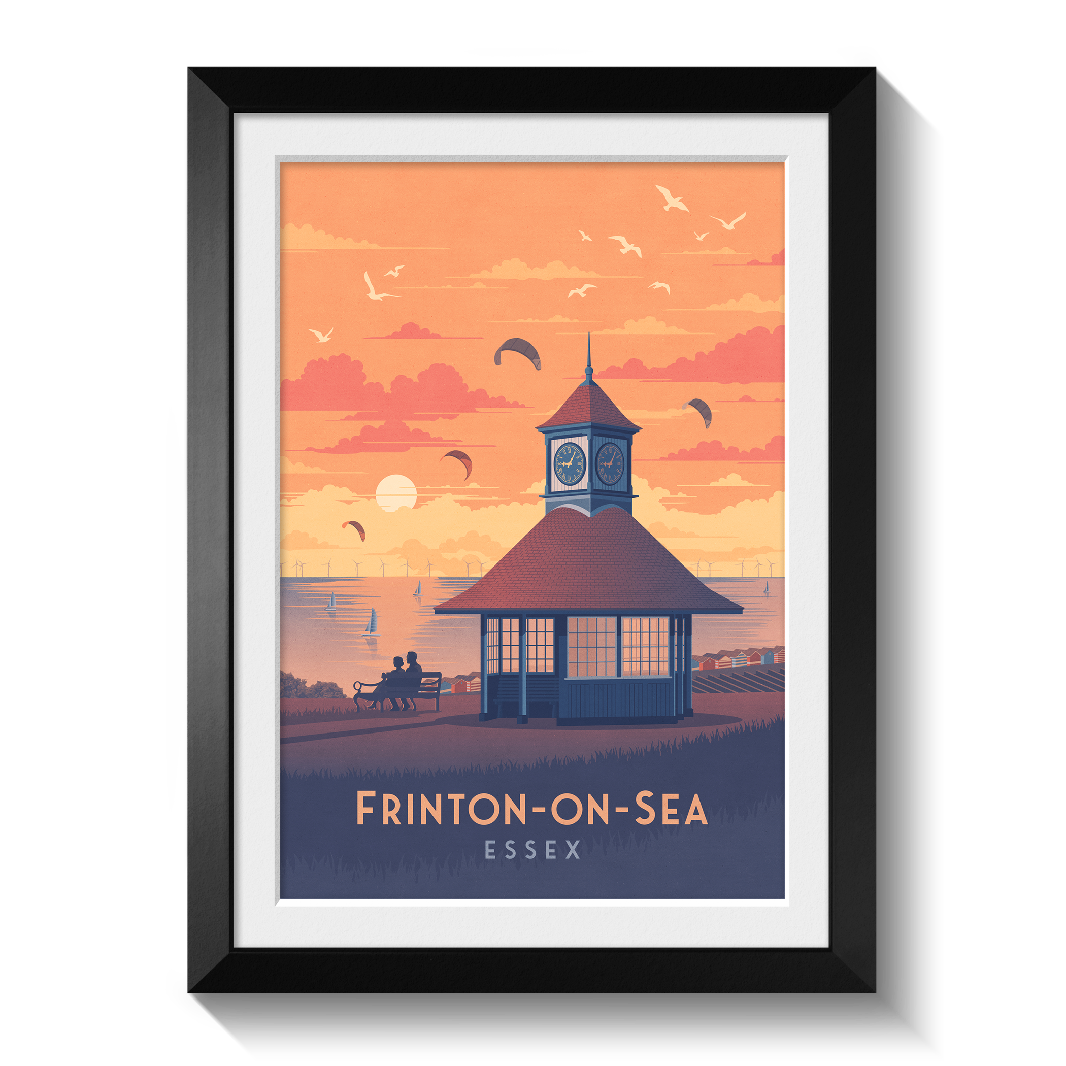 Frinton on Sea Seaside Travel Poster – Bucket List Prints