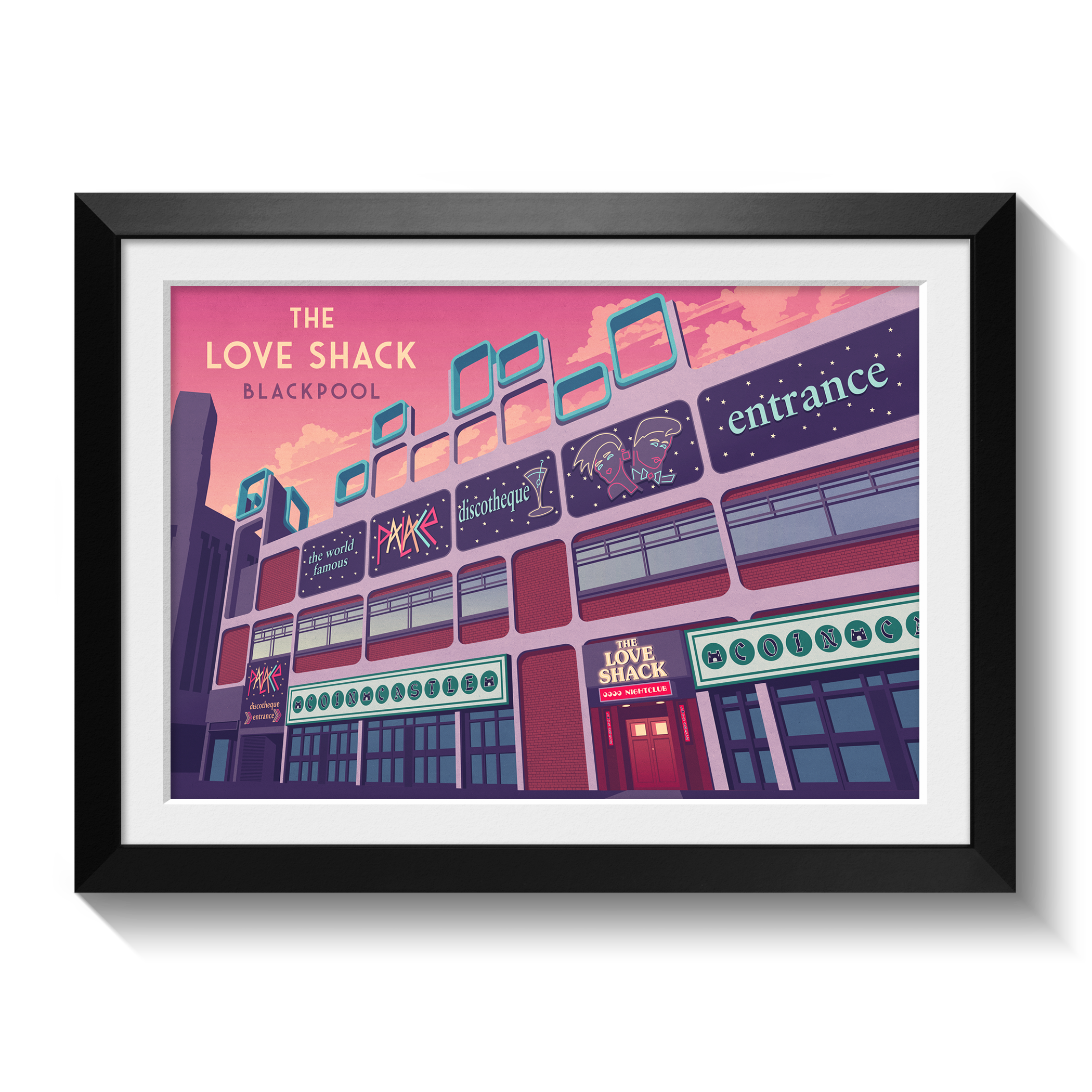 Love Shack Nightclub Blackpool Poster – Bucket List Prints