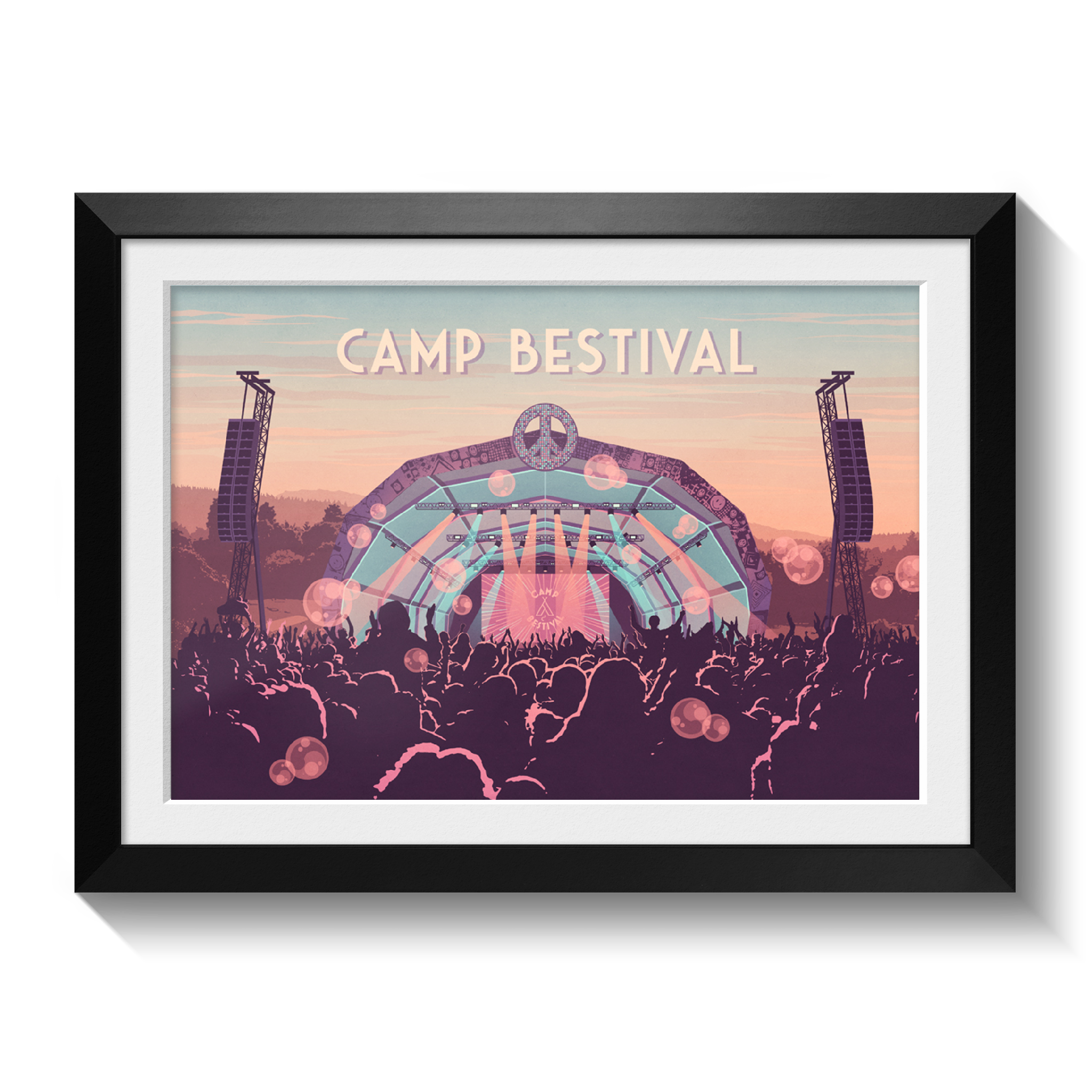 Camp Bestival Music Festival Travel Poster – Bucket List Prints