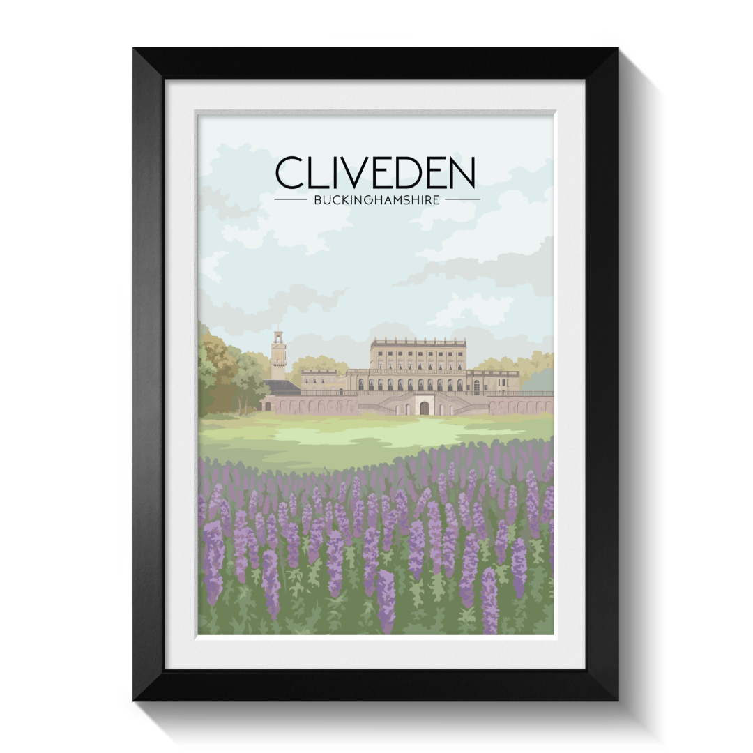 Cliveden Buckinghamshire Travel Poster – Bucket List Prints