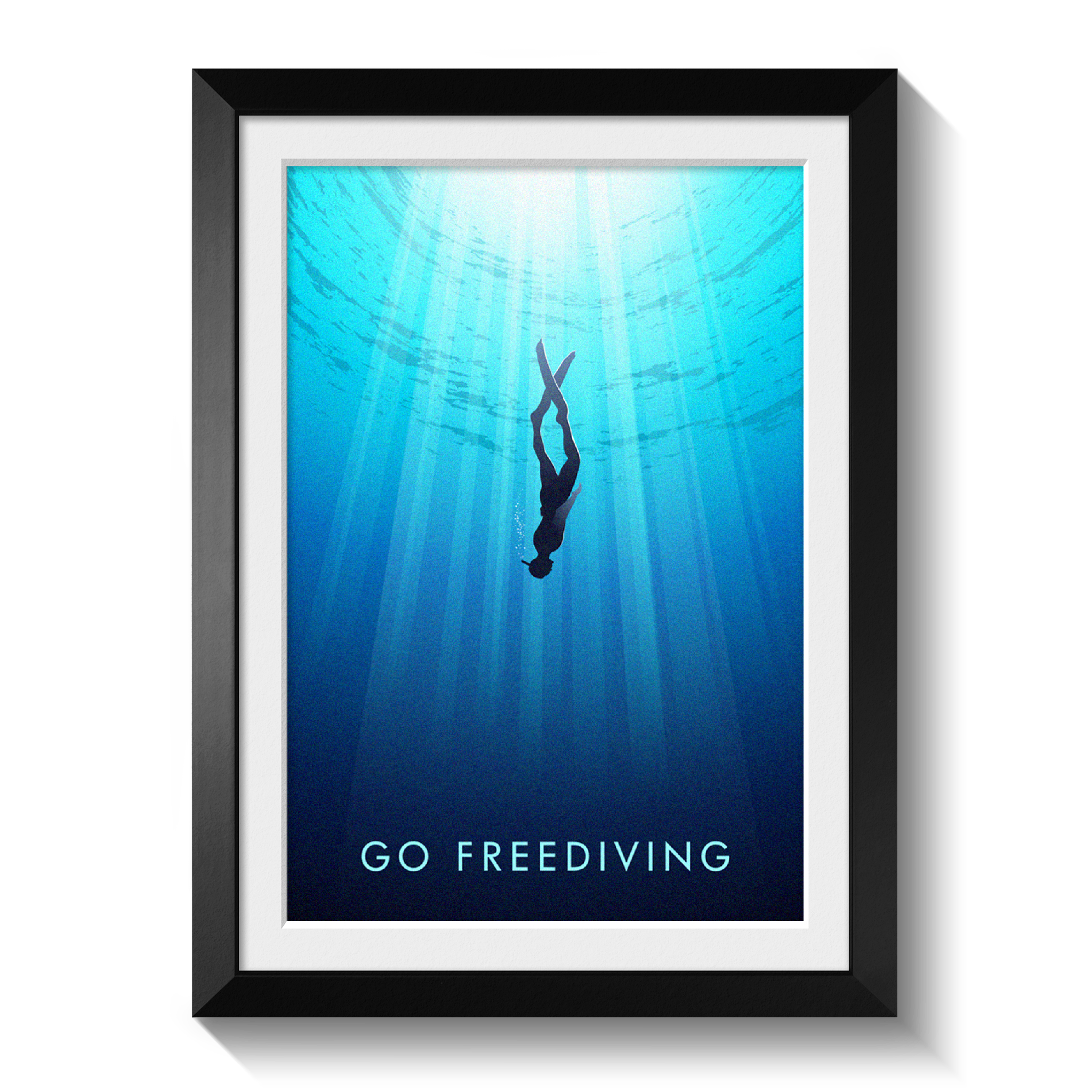 Go Freediving Travel Poster – Bucket List Prints