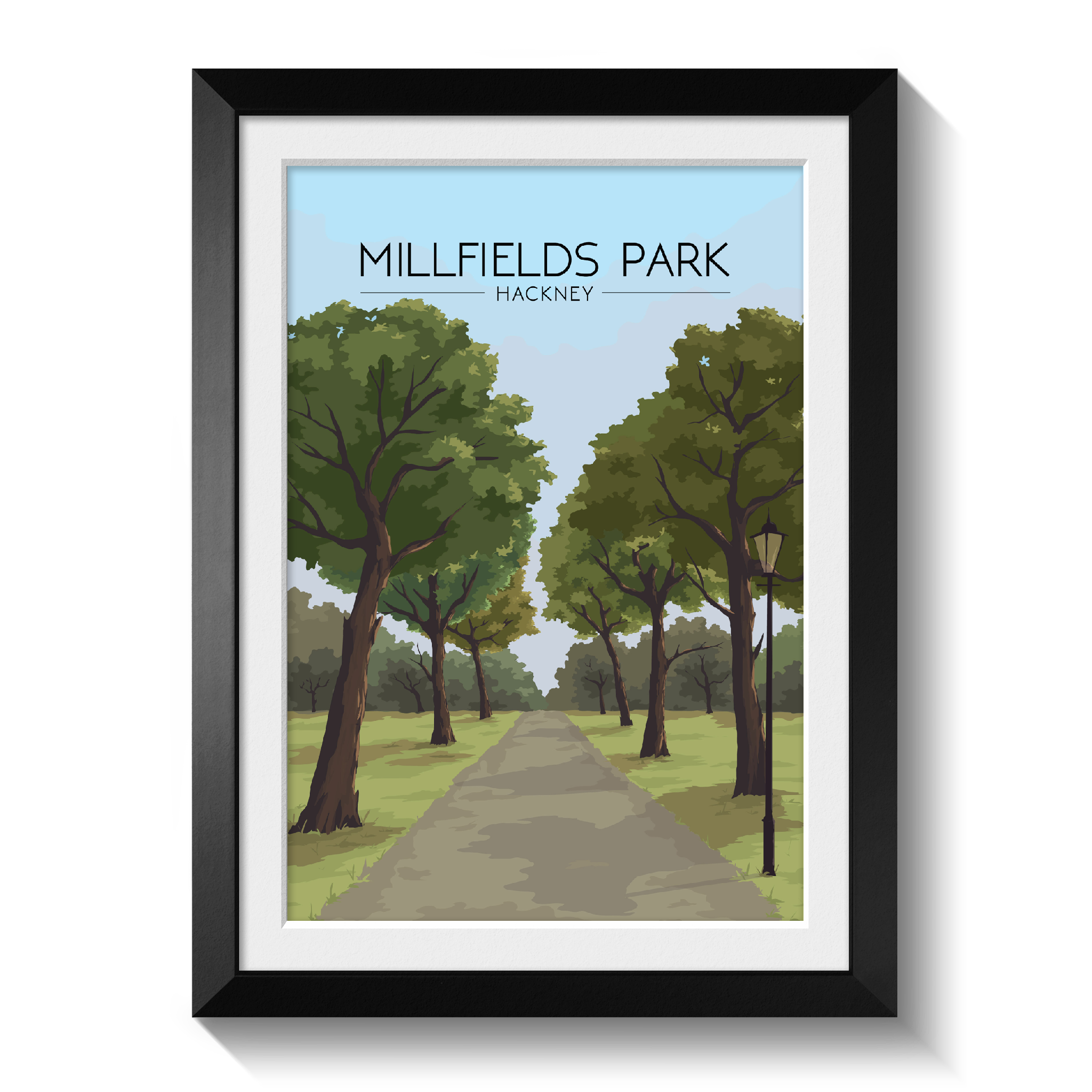 Millfields Park Hackney London Travel Poster – Bucket List Prints