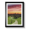 Primrose Hill London Skyline Travel Poster – Bucket List Prints