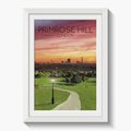 Primrose Hill London Skyline Travel Poster – Bucket List Prints
