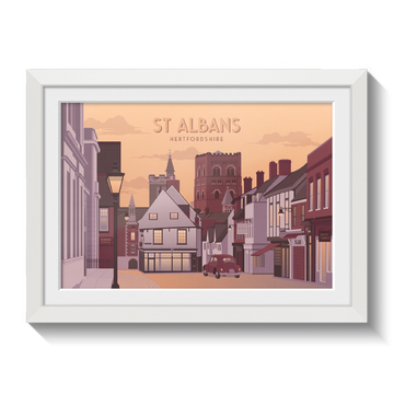 St Albans Hertfordshire Travel Poster – Bucket List Prints