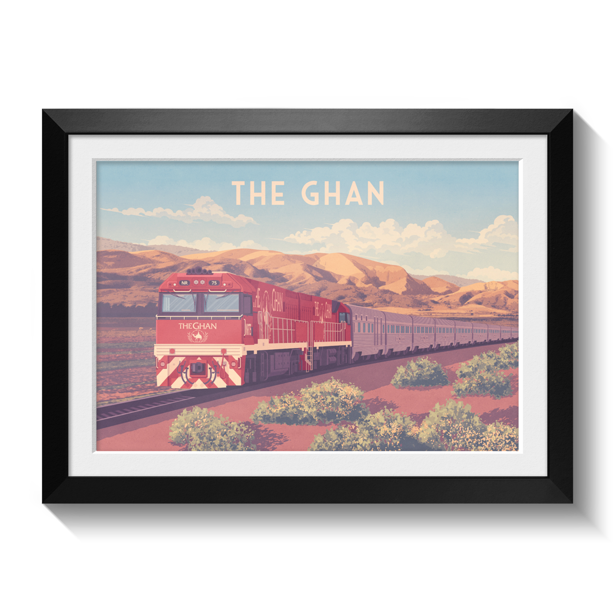 The Ghan Railway Australia Travel Poster – Bucket List Prints