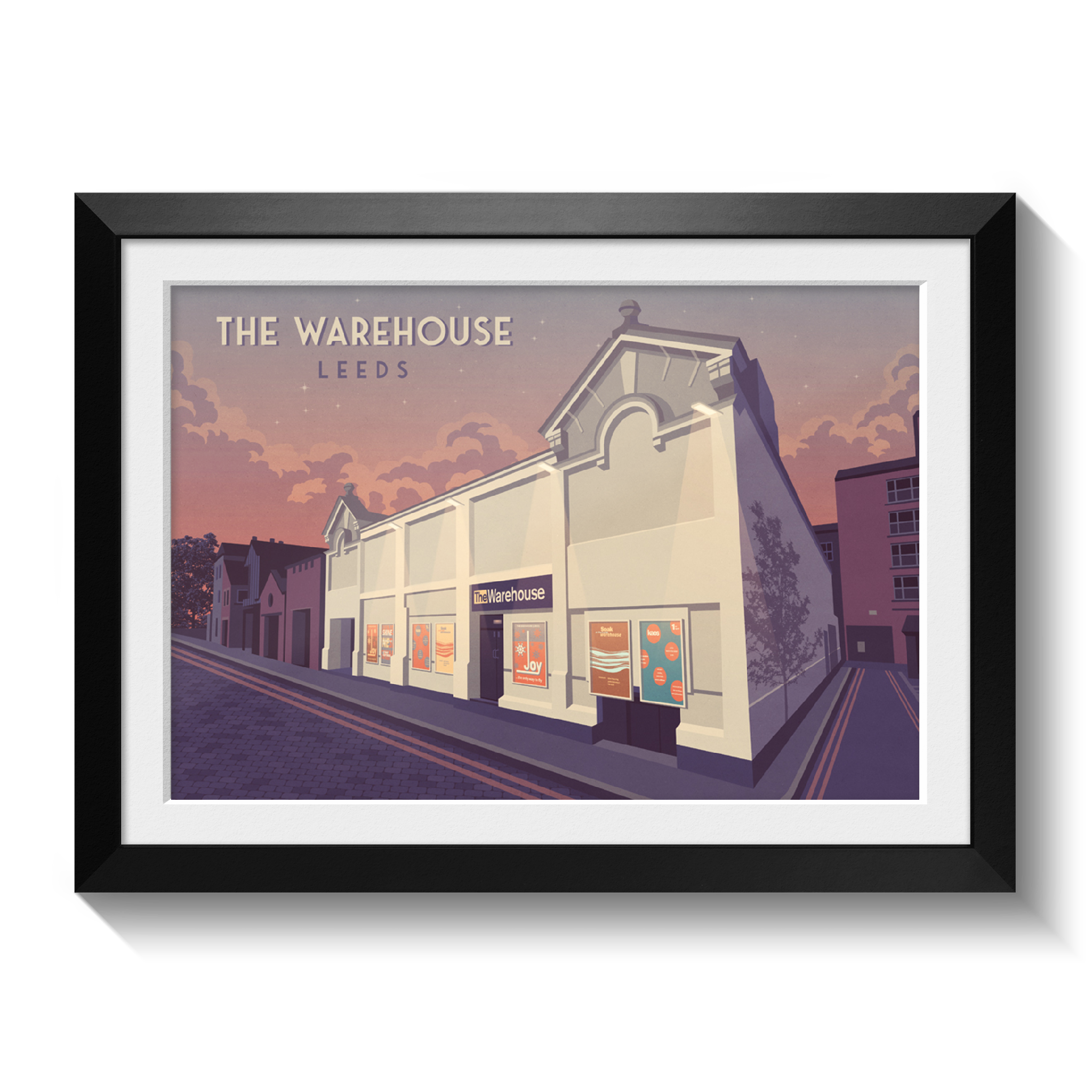 Warehouse Leeds Nightclub Poster – Bucket List Prints