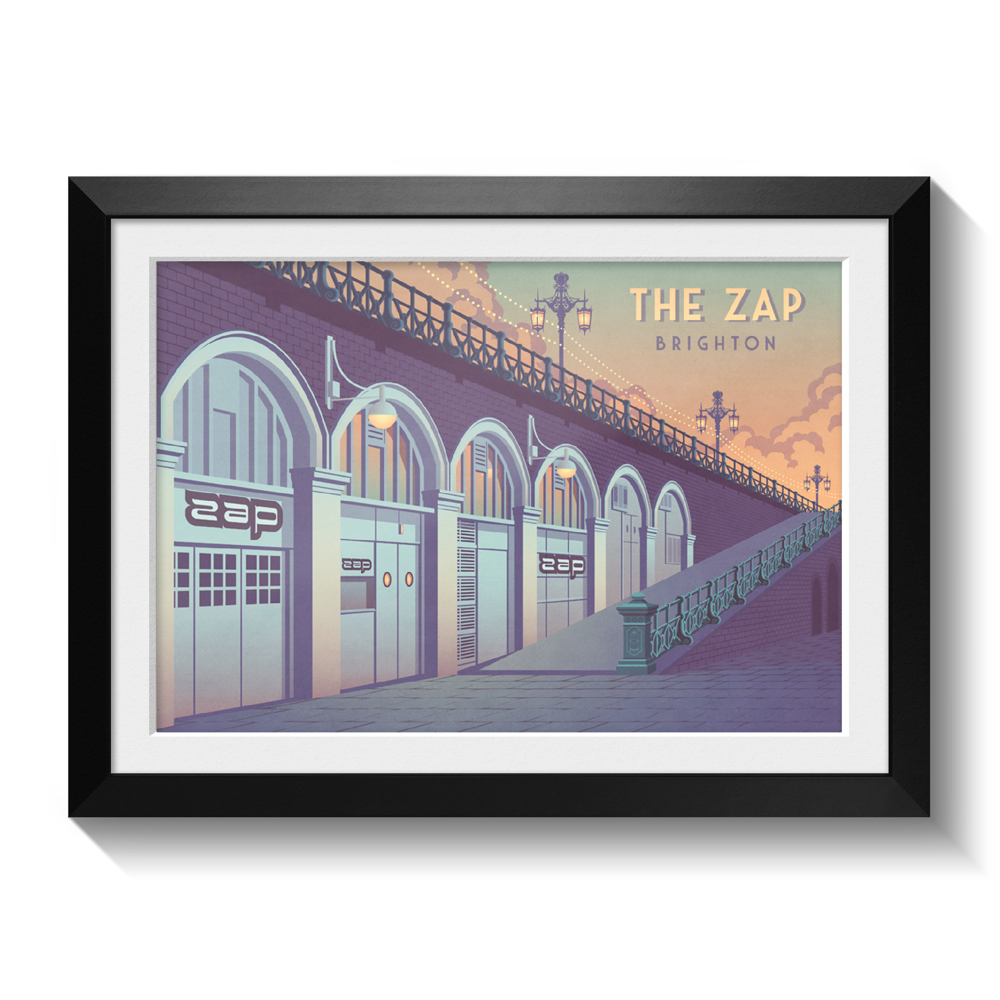 The Zap Brighton Nightclub Poster – Bucket List Prints